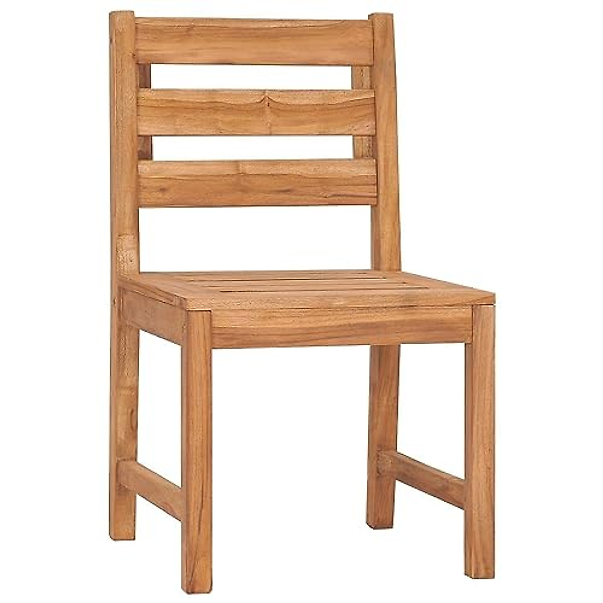 allesoky Teak Outdoor Dining Set - Solid Wood Patio Furniture - 3 Piece Patio Dining Set with Table and Chairs