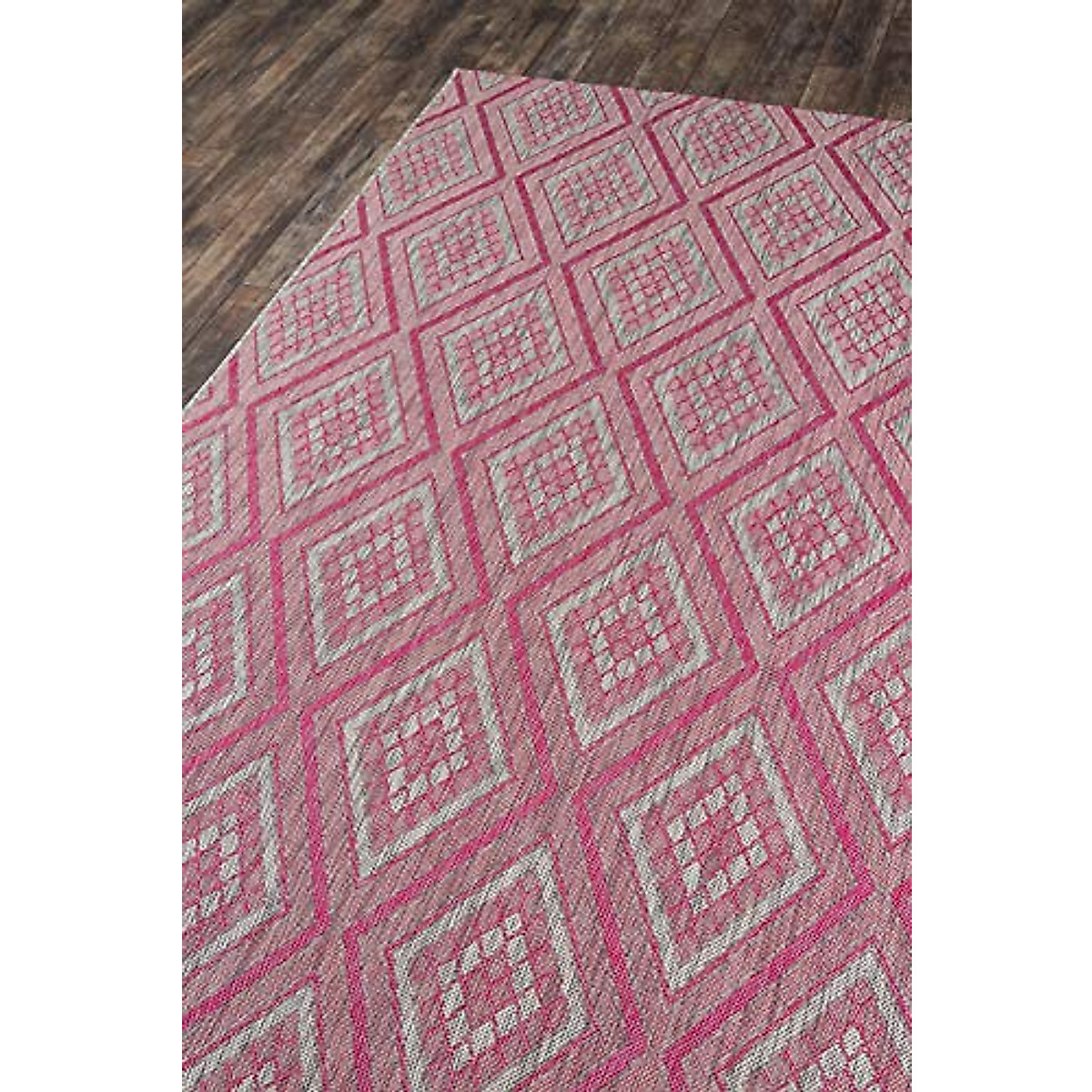 Madcap Cottage Lake Palace Rajastan Weekend Area, Indoor Outdoor Rug, 2' X 3', Pink