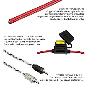 Scosche Install Centric ICAK12 True 12 Gauge Hybrid OFC 2-Channel High Current Amplifier Wiring Kit Accessory Installation Wiring Kit for Boat, Motorcycles, ATV’s and UTV’s