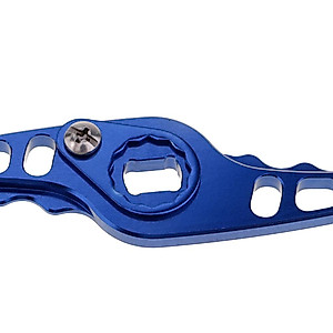 Leefasy 1 Piece New Replacement Fishing Reel Handle Metal Rocker Arm DIY Tackle, Blue