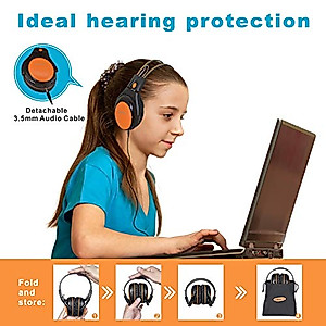 SIMOLIO Vehicle Headphones with Adjustable Volume Limiting for Kids, Dual Channel Car DVD Headsets, Wireless Infrared Headphone for Universal Car DVD System, Cordless Car Headphones with AUX Cord