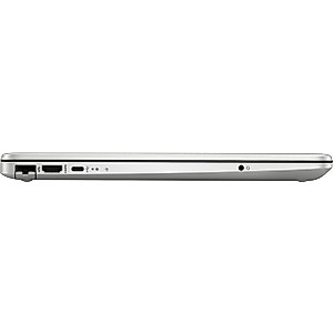 HP 2022 Newest 15.6'' HD Laptop, Intel Quad-core Celeron N4120 Processor (Upto 2.6GHz), 16GB RAM, 512GB SSD, HD Webcam, Wi-Fi 5, Bluetooth, 10+ Hours Battery, Windows 11+MarxsolCables, Natural Silver