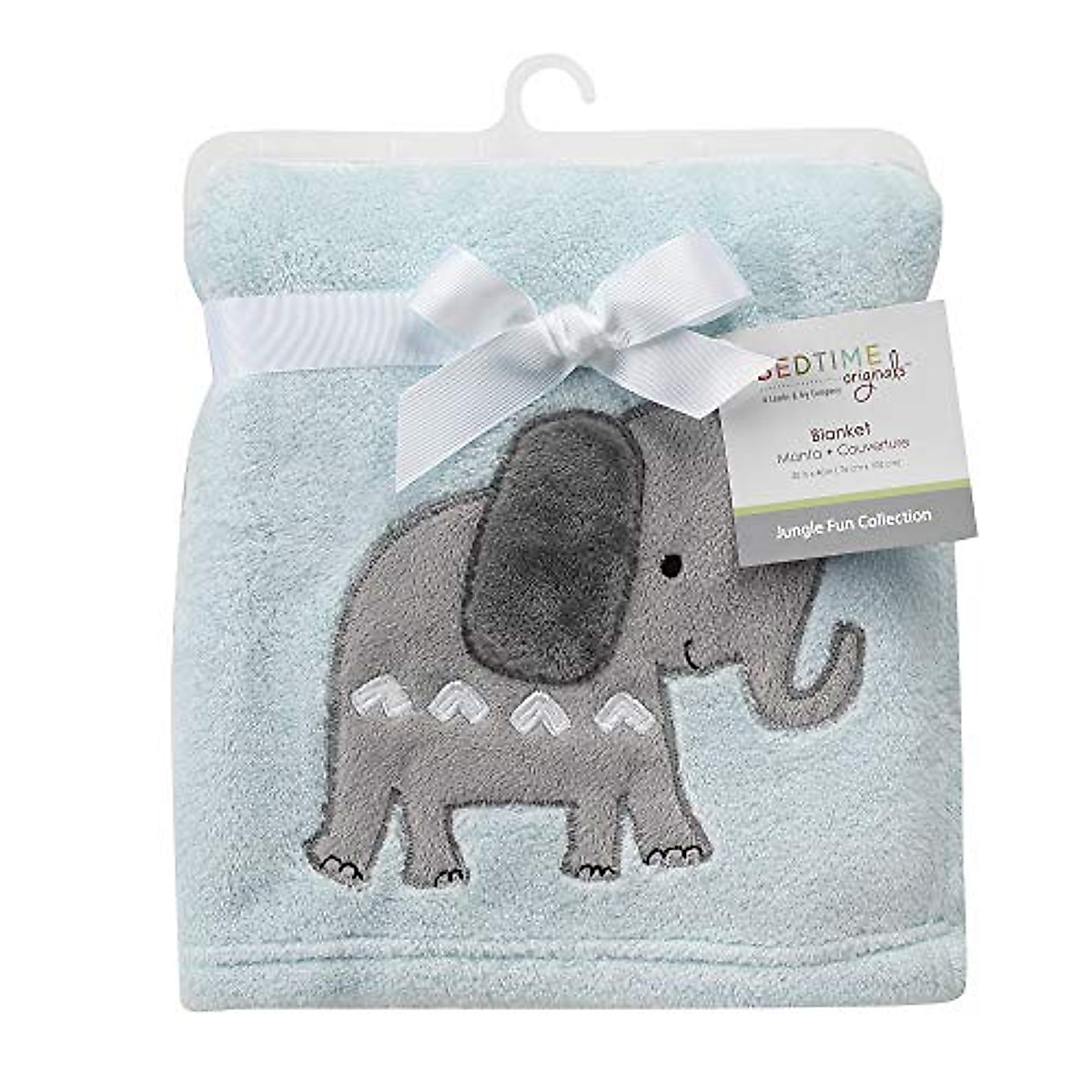 Bedtime Originals Jungle Fun Baby Blanket, Blue