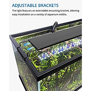 NICREW Full Spectrum Planted LED Aquarium Light, with Timer, for Freshwater Fish Tank, 18-24 Inch, 14 Watts