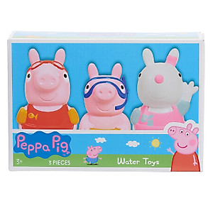 Peppa Pig 4-inch Bath Toys 3-piece Set, Peppa Pig, George, and Suzy, Bathtub Toys, Kids Toys for Ages 3 Up, Amazon Exclusive by Just Play