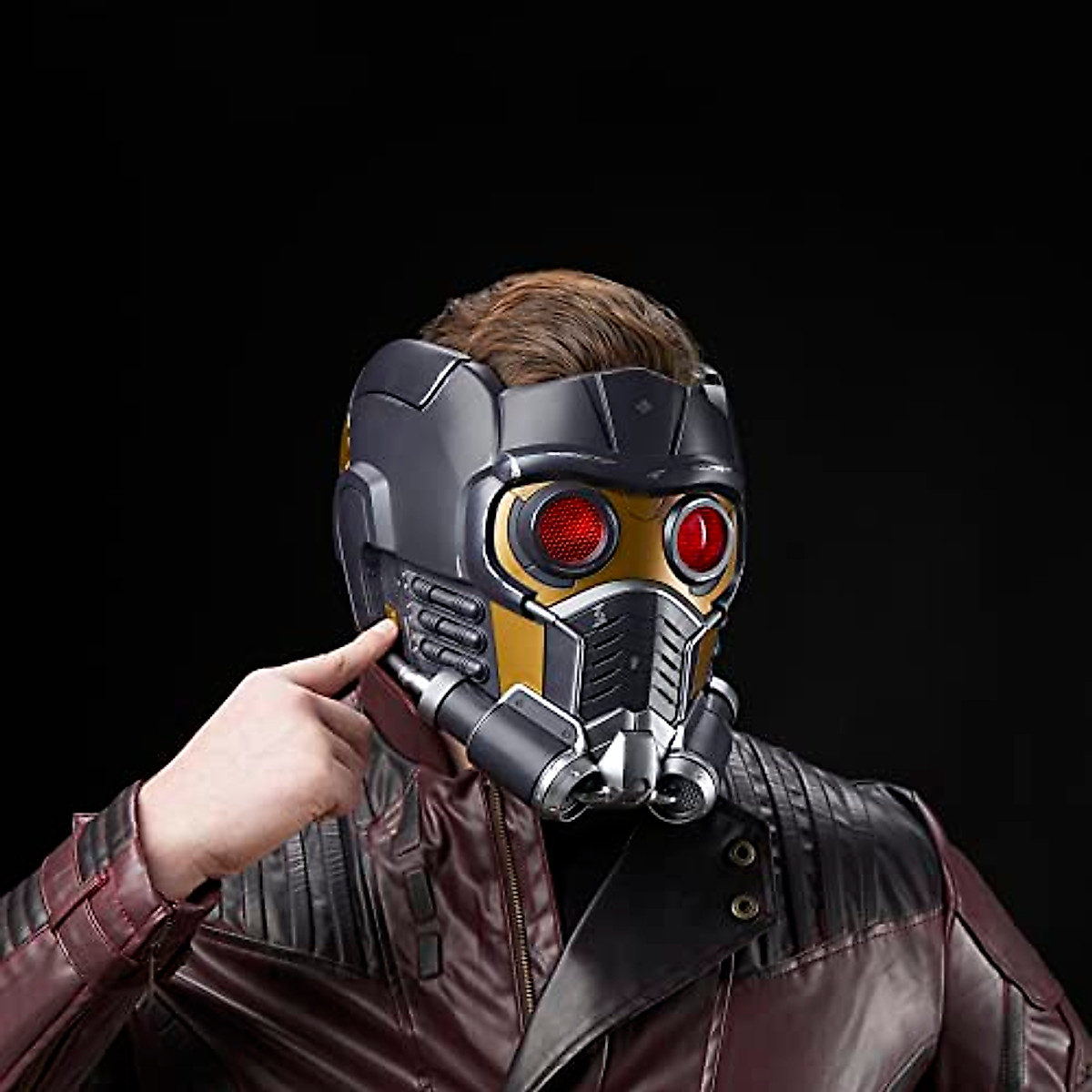 Marvel Legends Series Star-Lord Premium Electronic Roleplay Helmet with Light and Sound FX, Perfect for Adult Halloween Costume, Guardians of The Galaxy Adult Roleplay Gear