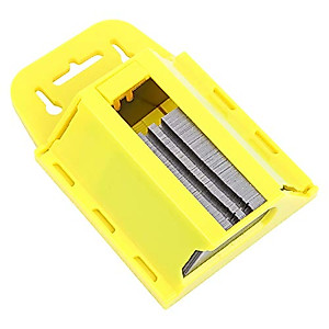 Samger 100 Pack Utility Knife Blades with Dispenser Box Cutter Razor Blades Knife Replacement Carbon Steel Knife Blades