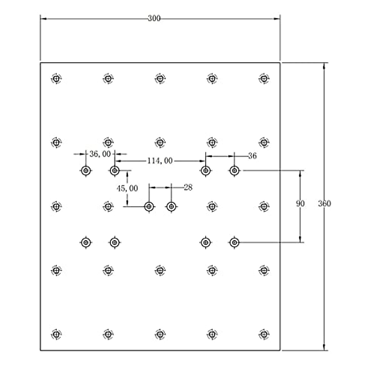 Genmitsu T-Slot Table Top 3040 Aluminum Spoilboard Extension Kit for CNC Router 3018-PRO