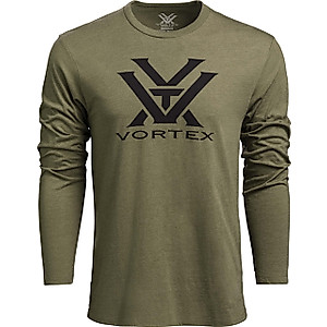 Vortex Optics Core Logo Long Sleeve Shirts (Military Heather, Medium)