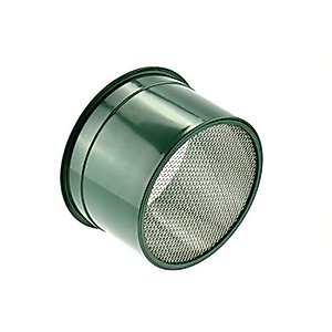 SE 5.5 Inch Mini Stackable Classifier Gold Prospecting Pan - 10 Holes/ Square Inch Stainless Steel Mesh Sifting Pan, Green