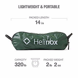 Helinox Chair One Original Lightweight, Compact, Collapsible Camping Chair, Forest Green