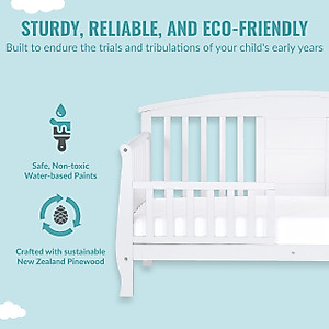 Dream On Me Dallas Toddler Day Bed, White (651-WHT)