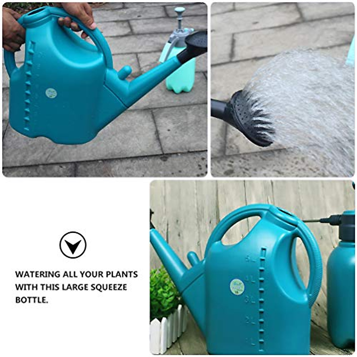 Watering Plant Watering Kettle Can with Scale Long Spout Watering Can Water Sprayer Garden Plants Watering Pot for Succulents Bonsai Plants 10L