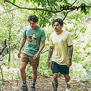 Hurley Men's H2O-Dri Breathe 21" Walkshort, Wolf Grey, 32