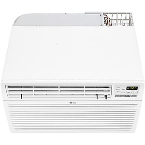 LG 14,000 BTU Through the Wall Air Conditioner, 230/208V, Cools 750 Sq.Ft. for Bedroom, Living Room, Apartment, Electronic Control w/Remote, 3 Cooling & Fan Speeds, 4-Way Air Deflection, Auto Restart
