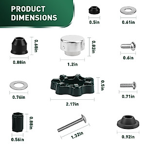 Aulpq C-144KT-807 Outdoor Faucet Repair Kit, for Prier C-144/244 Series Wall Hydrant