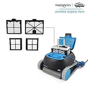Dolphin Genuine Replacement Part - Nautilus CC Robotic Pool Vacuum Cleaner Tune-up Kit with Replacement Filters, Active Brush, and Tracks for Extending The Life of Your Robot