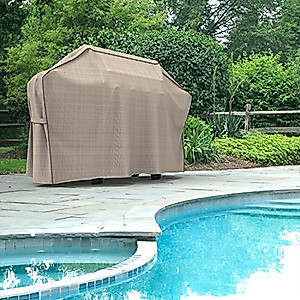 English Garden Grill Cover, Heavy Duty and Waterproof Grill Cover, Fits Grills 55" Wide
