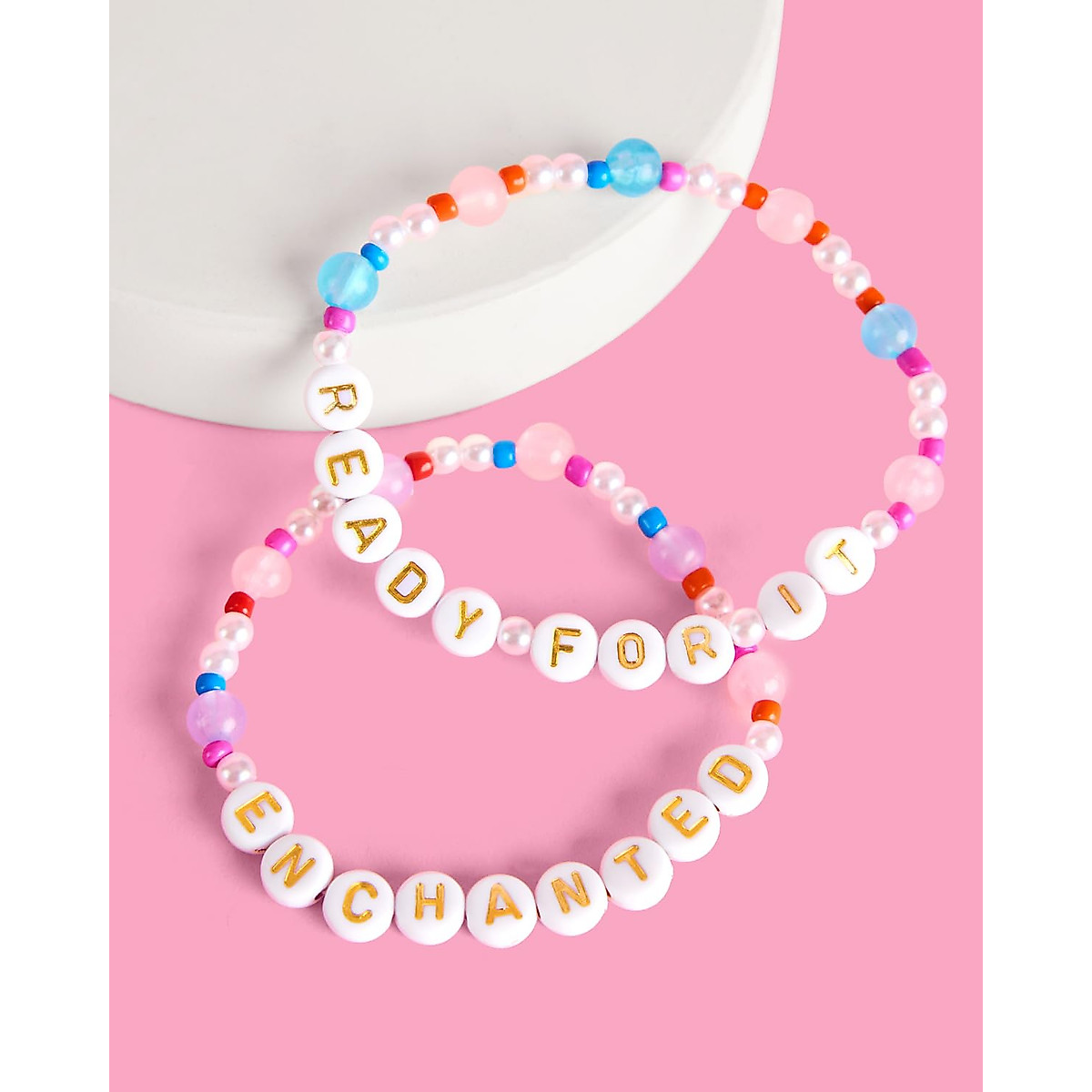 xo, Fetti Party Friendship Bracelets - 8 count | Eras Beaded Party Favor, Goodie Bag, Bachelorette Party, Pearl Bead Concert Decor