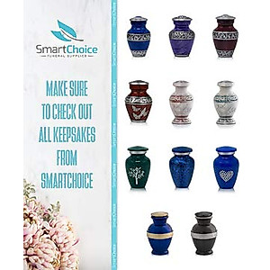SmartChoice Urn for Human Ashes Adult Memorial urn Funeral Cremation Urn (Keepsake Cremation Urn)