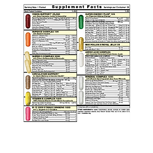 Super Start Complete Daily Vitamin Pack | 10X Energy & Stamina Booster, Muscle Support | Vitamin A, B, C, D, E, B12, Minerals, Amino Acids, Bee Pollen, Ashwagandha, Panax Ginseng (30 Packets)