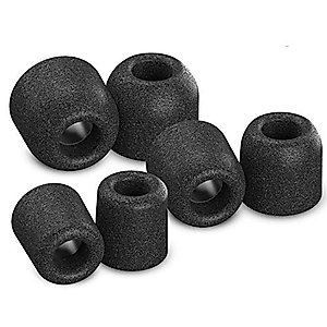 Comply Isolation Noise Cancelling Memory Foam Earphone Tips for Sennheiser HD1 Momentum MIE2, IE 800 S, CX 3.00, 5.00 and 7.00BT, Premium Replacement Earbud Tips, Comfortable Secure Fit(S/M/L,3 Pairs)