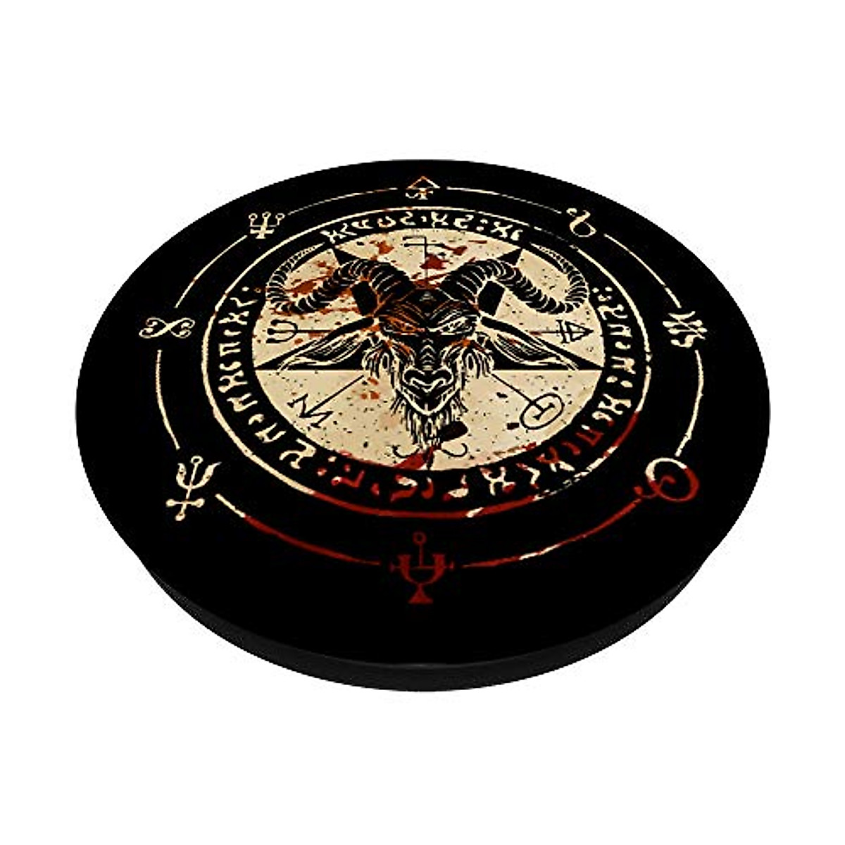 Seal Of Baphomet Occult Pentagram Goat Satanic Occult PopSockets PopGrip: Swappable Grip for Phones & Tablets
