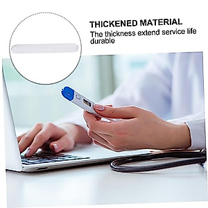 2pcs Box Transparent Box Holder Plastic Bins for Storage Carrying Case Temperature Measurement Tool Box Underarm Thermomete Box Small Box Storage Box