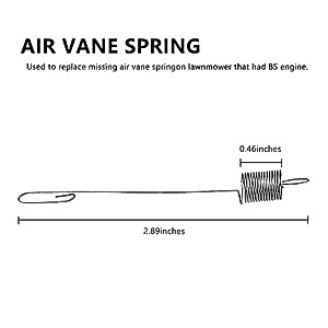 Air Vane Springs Fit for Briggs # 790849 699056& Stratton Engines - Air Vane Choke Springs and Governor Springs Fit for Toro Craftsman Troy Bilt Briggs & Stratton Lawn Mowers (Springs 4PCS)