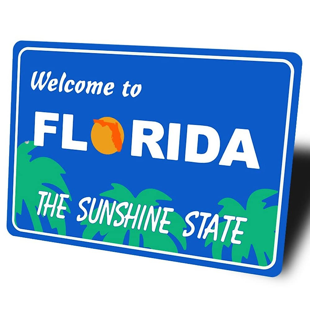 Welcome To Florida Sign, Florida Welcome, Welcome Sign, State Welcome Sign, State Sign, State Road Sign, Florida Life, Florida Living 8x12 inch