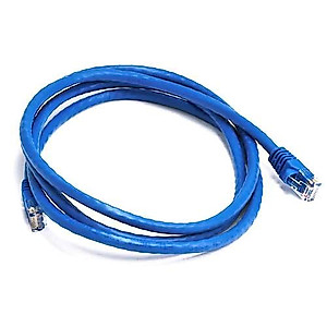 Monoprice 1FT 24AWG Cat6 550MHz UTP Ethernet Bare Copper Network Cable - Blue