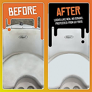 Boat Juice Boat Cleaner Kit - Exterior Boat Cleaner Water Spot Remover, Interior Boat Cleaner for Seats and Vinyl, 2 Microfiber Towels - Boat Cleaning Kit, Boat Detailing Kit, Boat Accessories (Kit)