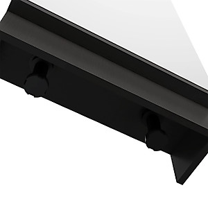 TUHOME Leto XL Shoe Rack with Mirror and 5 Inner Shelves, Black