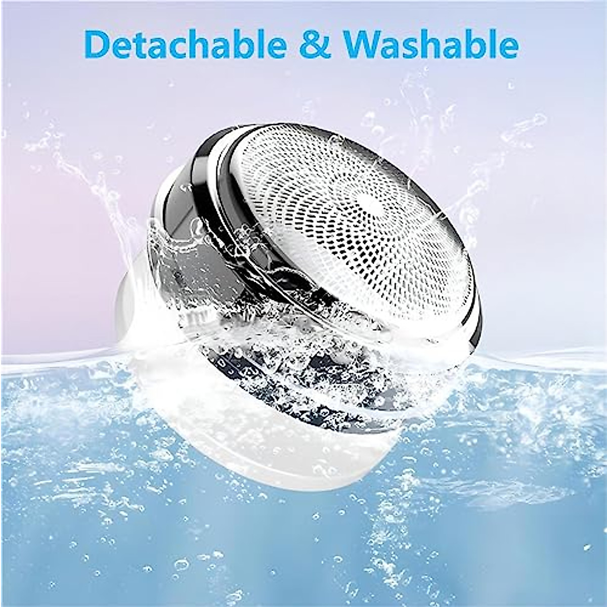 2023 Powerful Electric Razor for Men - Type C Fast Charging Mini Shave Portable Men's Electric Shaver for Smooth Shave, Pocket Size Storm Shaver Wet and Dry Mens Razor Easy One-Button Use (Blue)