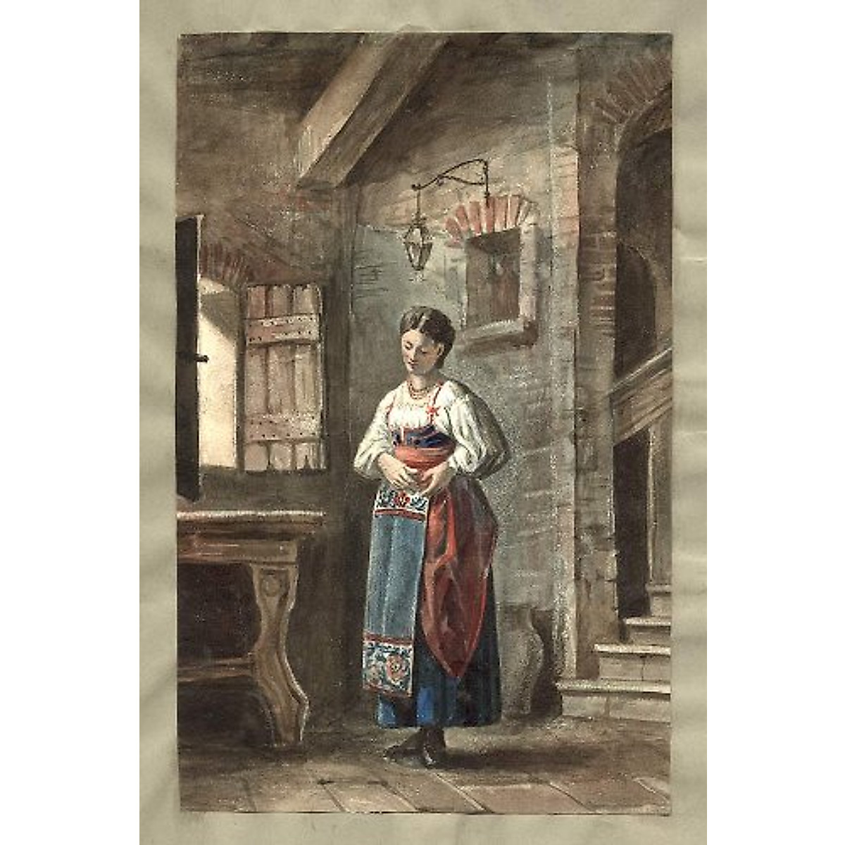 Italian Peasant Woman in a Domestic Interior