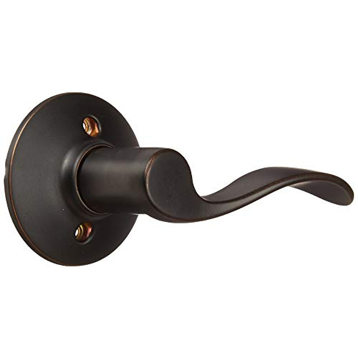 Schlage F93CAM716ACCLH Camelot Inactive Handleset with Accent Left-handed Lever, Aged Bronze