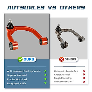 Front Upper Control Arms with Ball Joint for Lexus GX460 GX470, for Toyota 4Runner FJ Cruiser, Adaption 2-4" Lift Suspension Kit Adjustable Replacement Control Arm 2 PCS