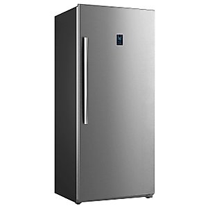 Smad 21 Cu.Ft. Upright Freezer, Convertible Refrigerator Freezer with LED Control Panel, Door Ajar Alarm, Stand Up Frost Free Freezer for Garage, Kitchen, Home, Office, Stainless Steel