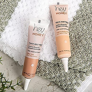Hey Honey Trick And Treat Active Propolis Cream Concealer, Light To Medium Tone, 0.5 Fl Oz