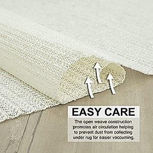 Mohawk Home 5' x 5' Round Non Slip Rug Pad Gripper, Made in USA, Grips Keeps Area Rugs in Place – Safe For All Floors