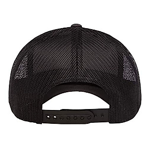 Yupoong YP Classics Retro Trucker Cap, Charcoal/Black, OSFA