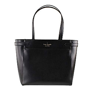 Kate Spade New York Staci Large Laptop Tote Leather Handbag Black wkru7099