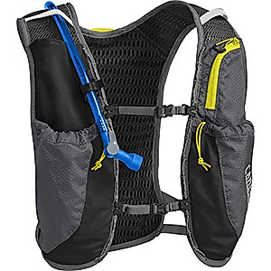 CamelBak Circuit Run Vest with 50oz Hydration Bladder, Graphite/Sulphur Spring, One Size