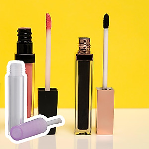 Doublelife 20Pcs 1.3ML Purple Empty Tubes Lip Gloss Balm Cosmetic Mini Containers DIY Bottles