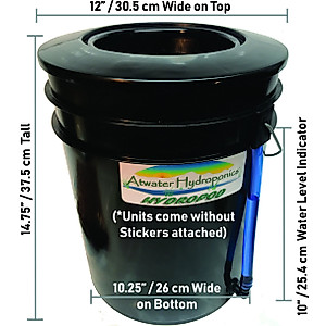The Atwater HydroPod - Standard A/C Powered DWC Deep Water Culture/Recirculating Drip Hydroponic Garden System Kit - Bubble Bucket - Bubbleponics - Grow Your Own! Start Today! (Nutrients Not Included)