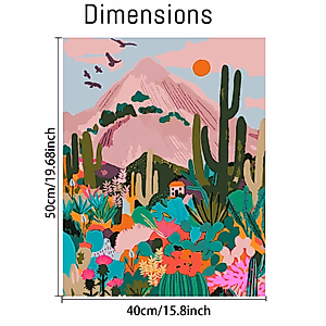 DIY Paint by Number for Adults Beginner, Painting by Numbers Kits for Adults, Paint Kits,Canvas Gifts,Arts Crafts for Home Decor（16 * 20）