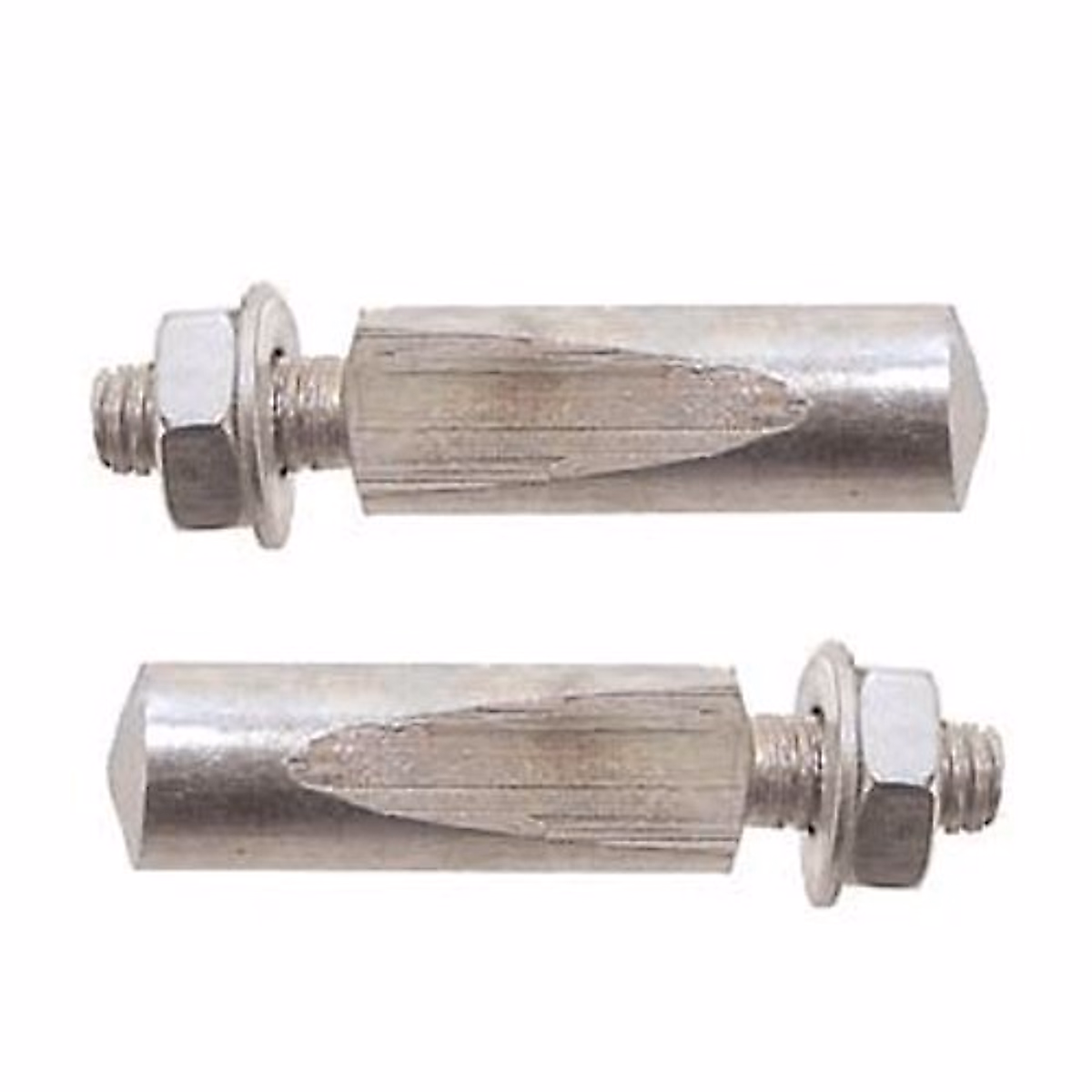 ALGI Pair of Universal Bike Cotter PIN Diameter 9MM Length 40MM Steel for CRANKSET CRANKSHAFT ARM Cycle Moped Vintage Retro Fixie SINGLESPEED Road MTB Silver Screw NUT