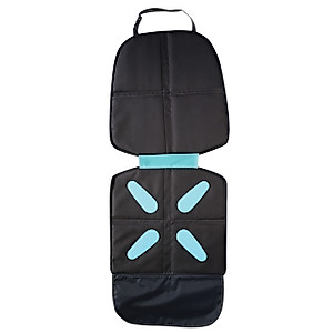 Munchkin® Brica® Seat Guardian™ Child Car Seat Protector, Includes Storage Pocket, Black/Brown