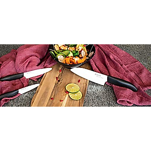 Kyocera Ceramic 5.5" Santoku Knife w/ Sugarcane Sourced Material Handle B08G1L13F1, White