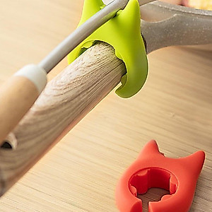 Spoon Pot Pan Holder Spatula Bracket Clips,2024 New Silicone Heat Resistance Non-Slip Spoon Rests,Rest Spoon Holder Steam Releaser for Pot Cooking,Wok Spatula Bracket Clip Kitchen Gadget